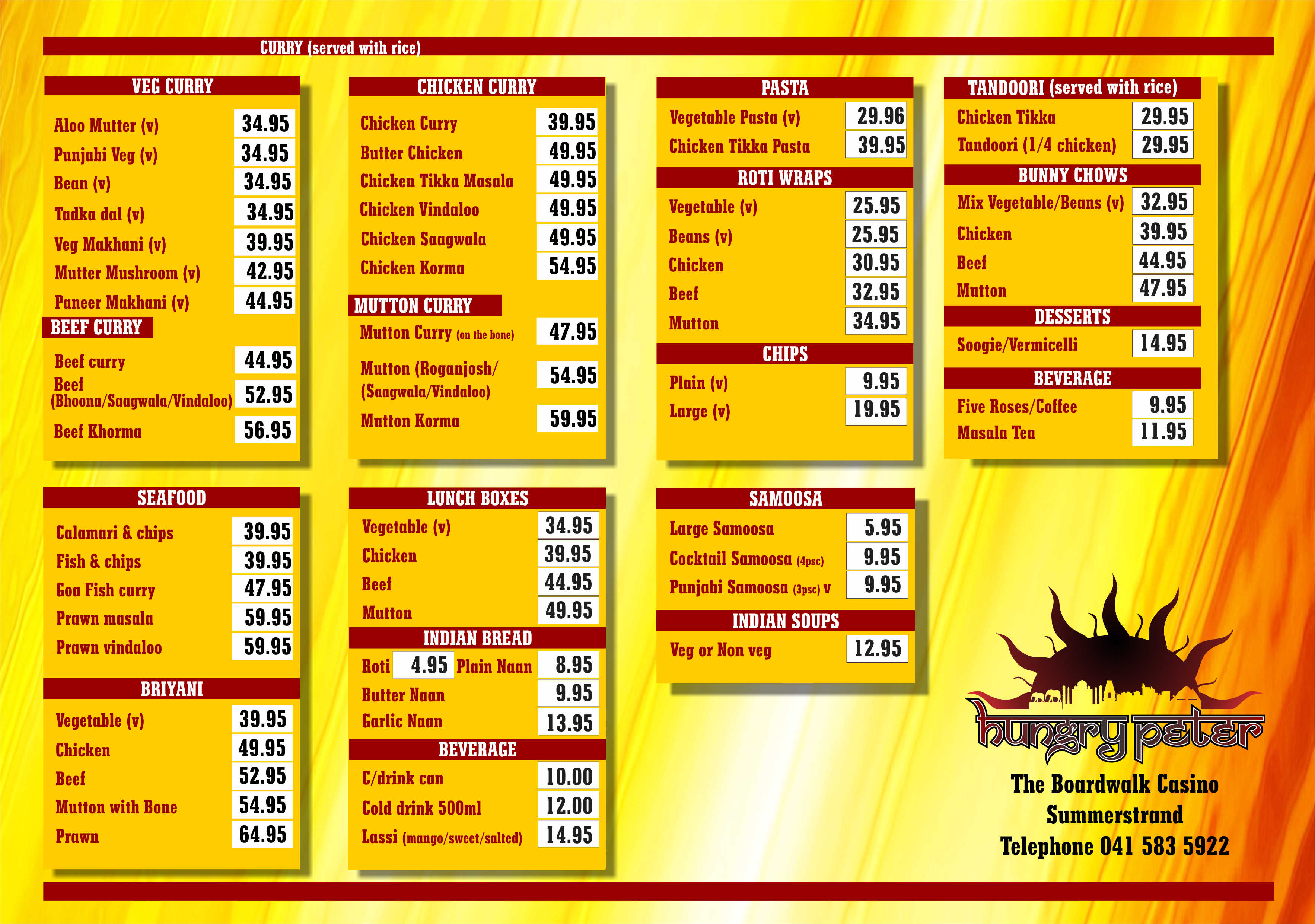 Halaal, Boardwalk, Port Elizabeth | Hungry Peter Curry Takeaway